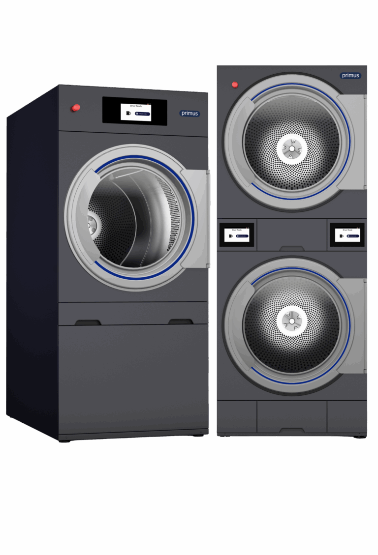 Commercial tumble dryers
